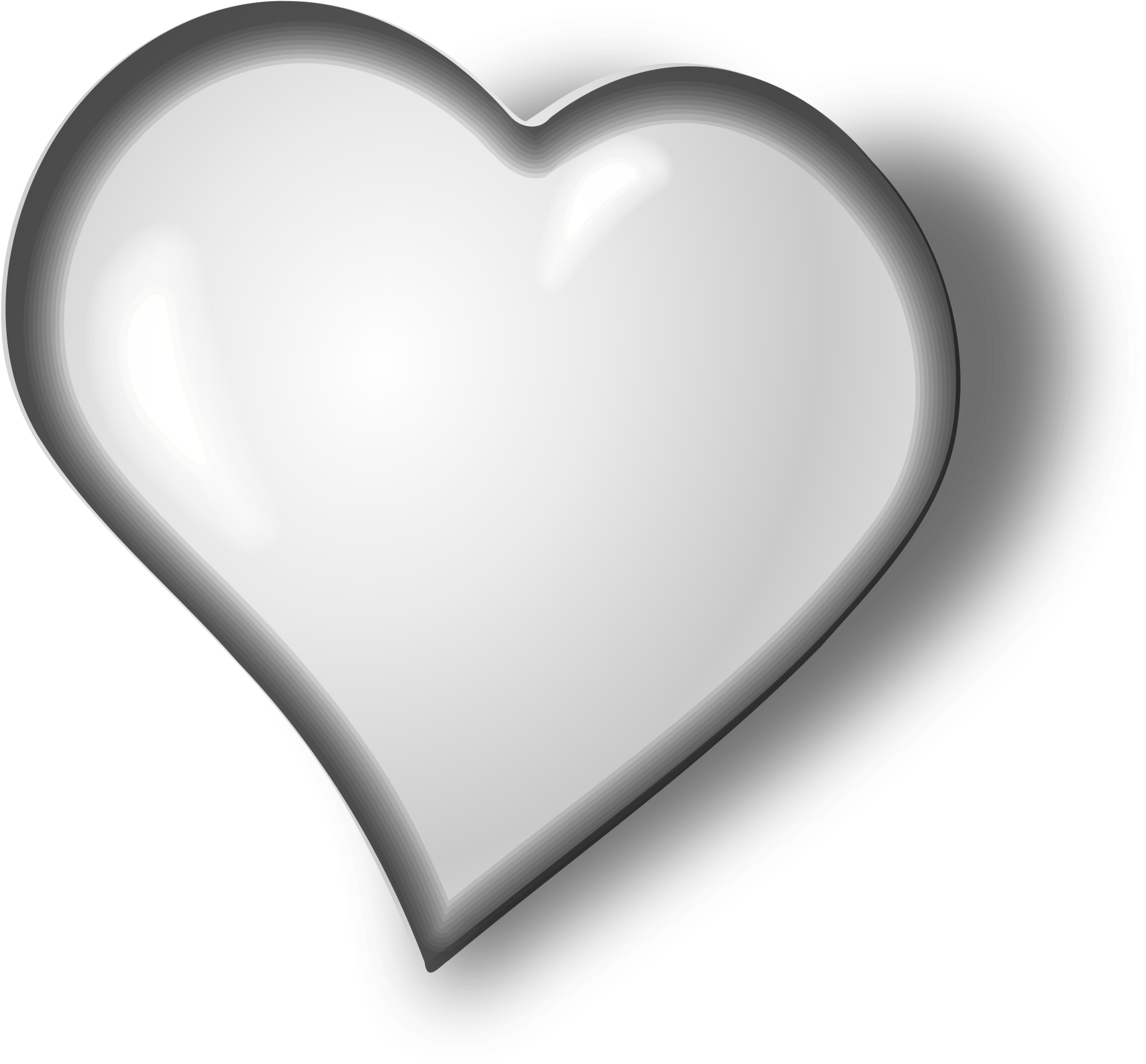File - White Heart - Svg - Wikimedia Commons Svg Library - Love Heart ...