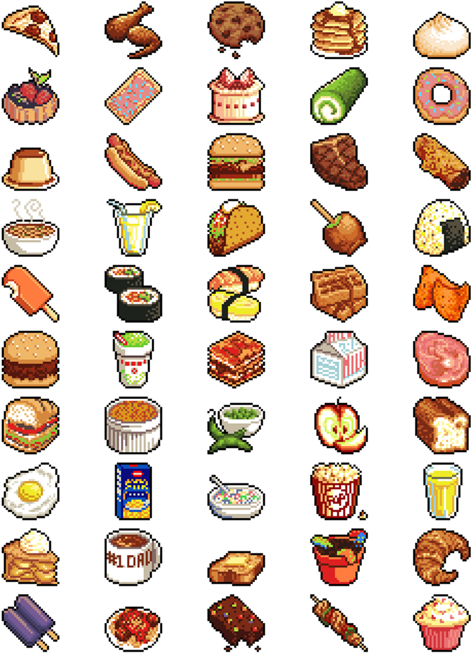 Download I Wish I Could Do The Hunter Scream Pixel Art Food, - Pixel ...