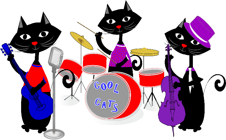 Download Cool Cats Rock Band - Cats Rock Band Cartoons PNG Image with ...