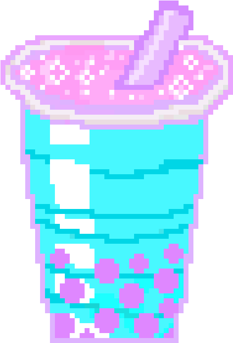 Download Bubble Tea - Bubble Tea Pixel Art PNG Image with No Background ...