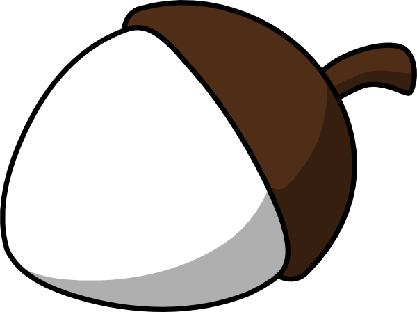 Download Nut Half Coloured Clip Art At Clker - Nut Clipart PNG Image ...