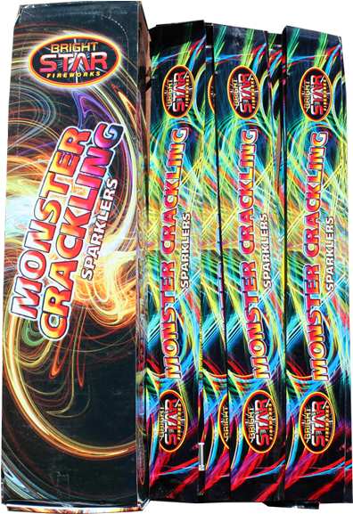 Download Monster Crackling Sparklers - 20 Monster Golden Sparklers ...