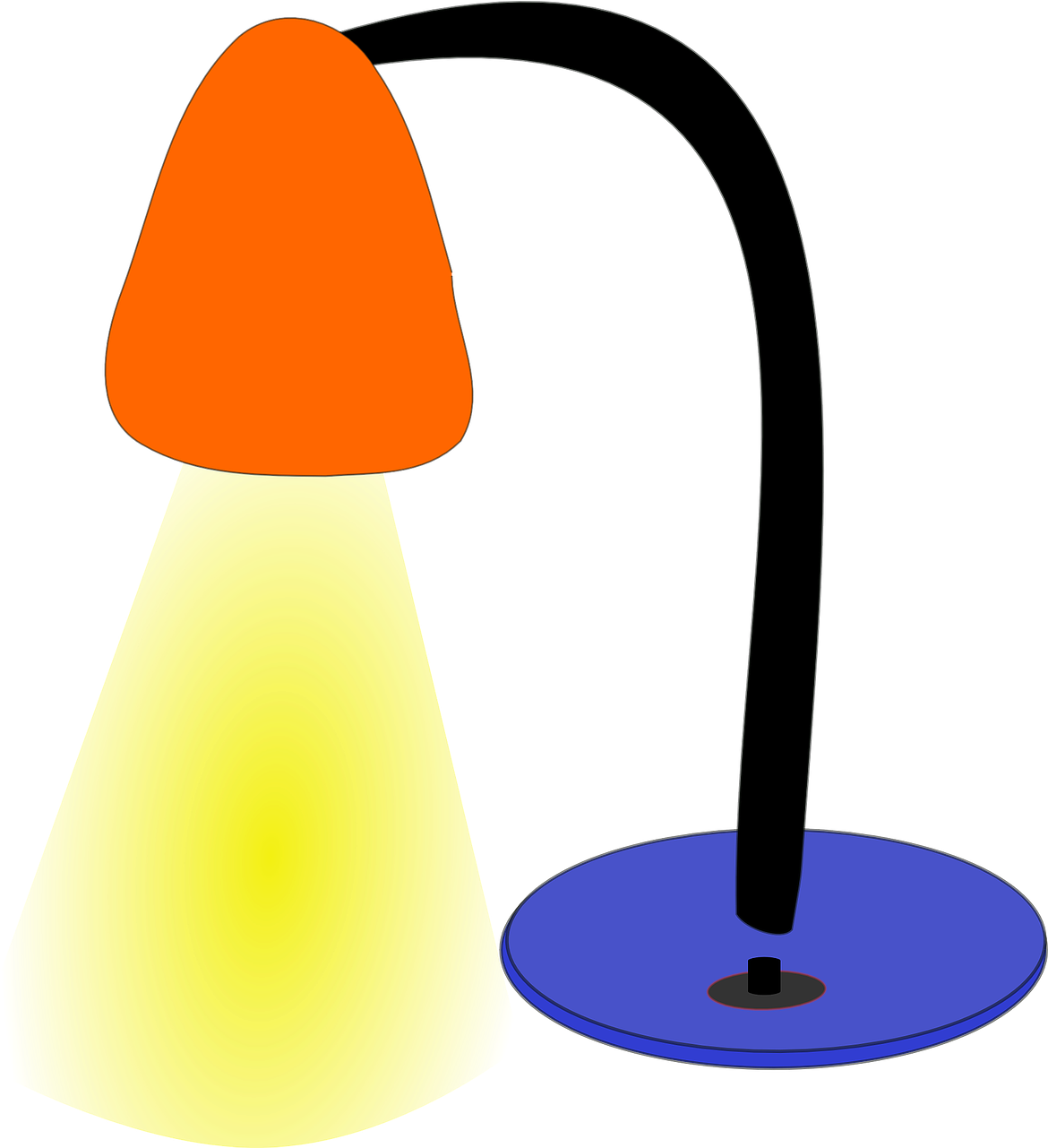 Download Desktop Lamp Clip Art At Clker - Lamp Clip Art PNG Image with ...