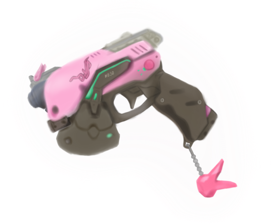 Download Va Gun ~ Watercolour By Ccpugs On Deviantart - D Va Weapon Png ...