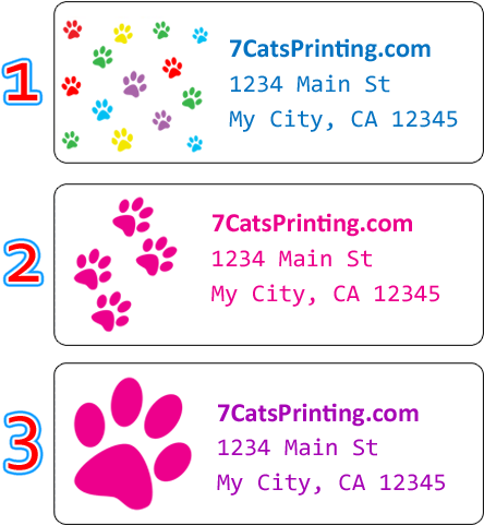 Personalized Paw Print Labels - Printing - Free Transparent PNG ...