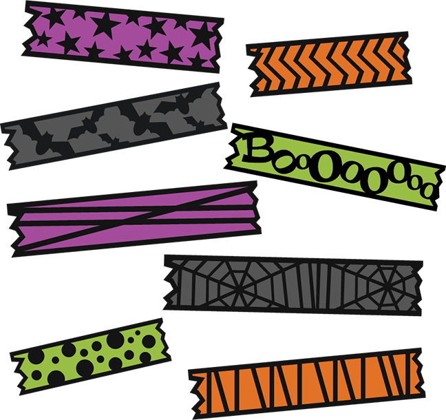 Download Royalty Free Stock Halloween Washi Tape Svg Cut File - Tape ...