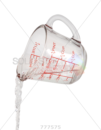 Download Stock Photo Of Water Pouring From Measuring Cup Isolated ...