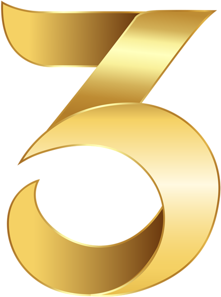 Download 2 Vector Gold Number - Numerical Digit PNG Image with No ...