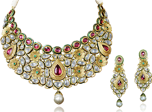 Download Jewel Set Png Photos - Kundan Gold Jewellery Png PNG Image ...