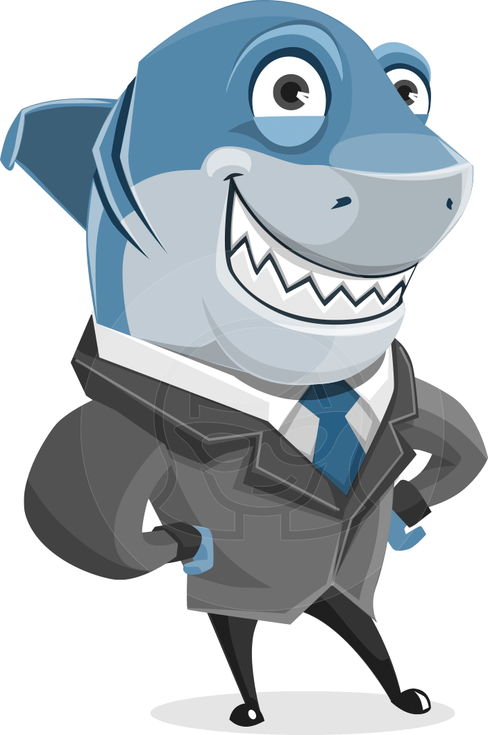 Download Shark Character Illustration Graphicmama Animal Cartoon - Fish ...