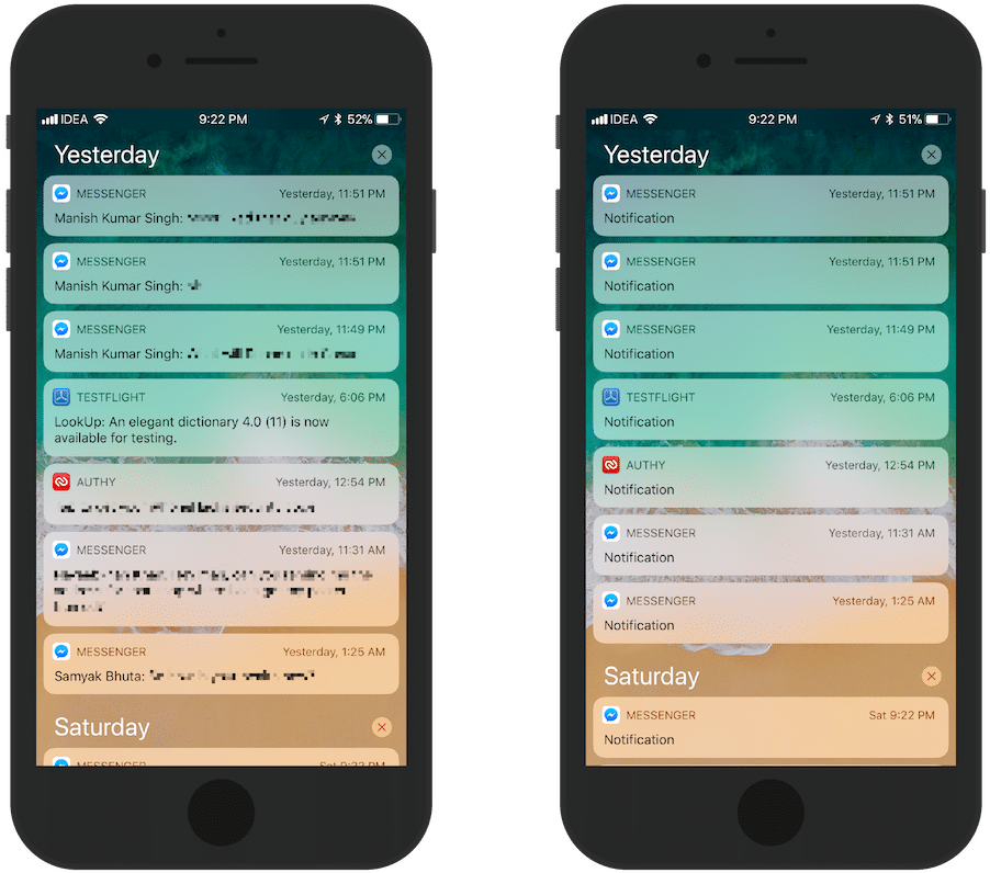Download Ios 11 Notification Preview Example - Ios 11 Notification ...