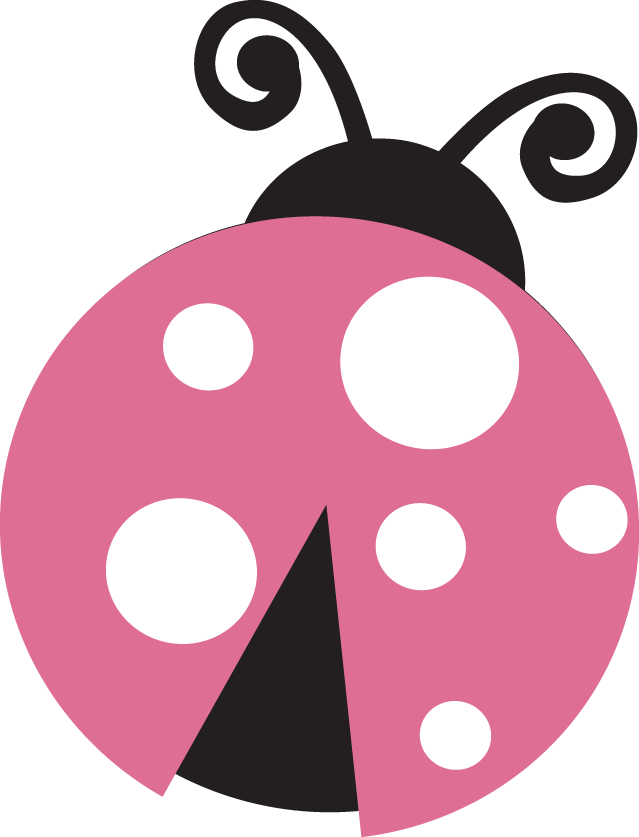 Pink Ladybug Clipart