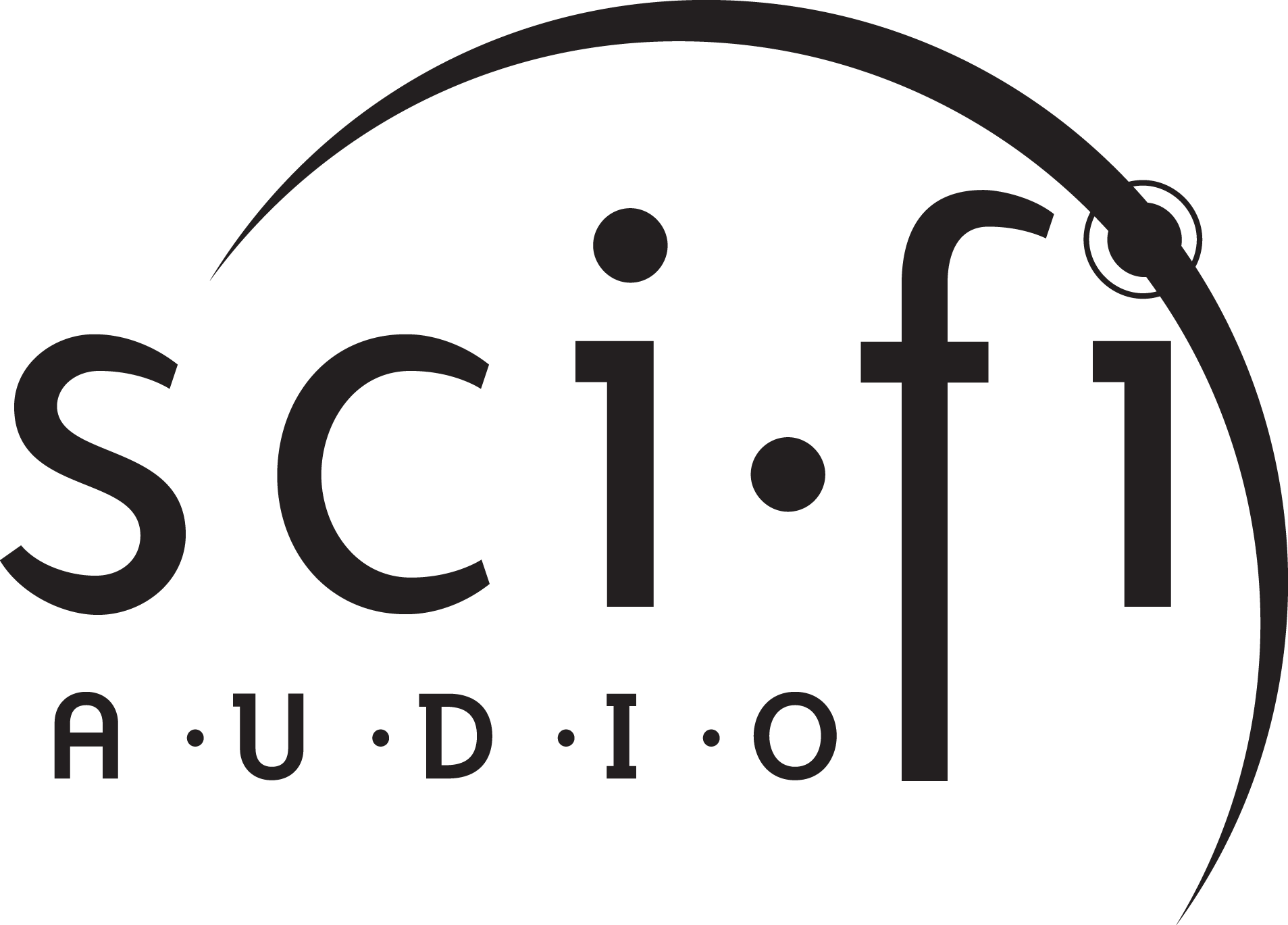 Black & White Sci-fi Audio Logo - Logo - Free Transparent PNG Download ...