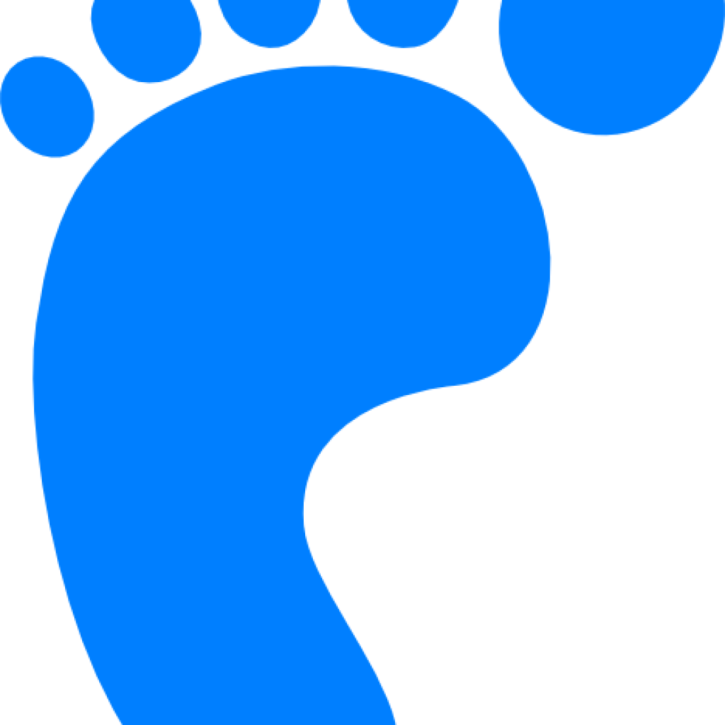 Blue Baby Feet Clip Art Free All About Clipart - Red Footstep - Free ...