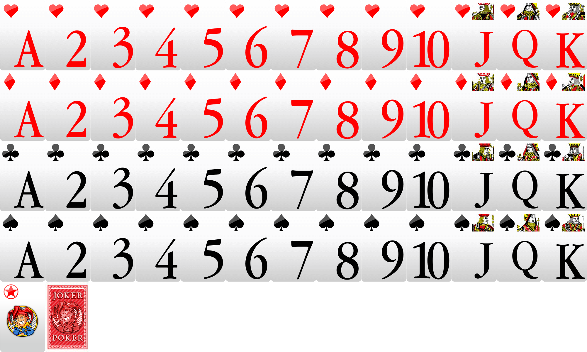 Download Card Spritesheet - Number PNG Image with No Background ...