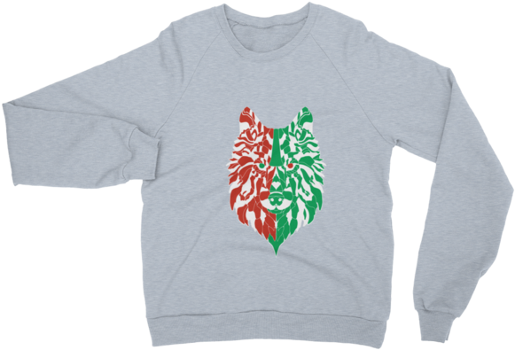 Download Peppermint Wolf Sweater Deisgn PNG Image with No Background ...