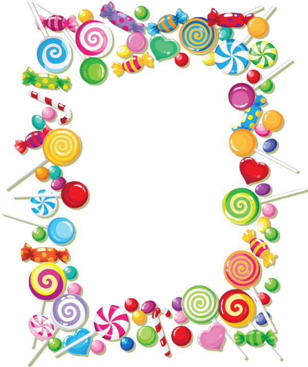 Candyland Border Png - Candy Frame Png - Free Transparent PNG Download ...