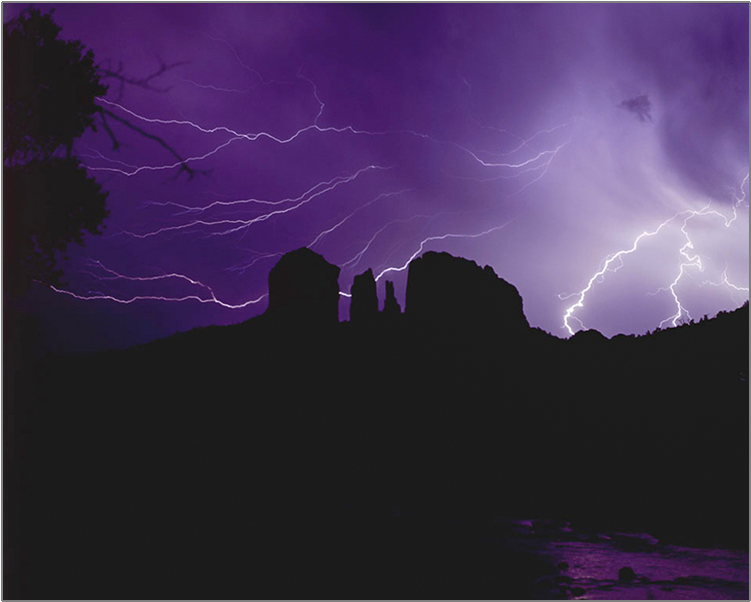 Download Lightning Over Cathedral Rock - Cathedral Rock PNG Image with ...