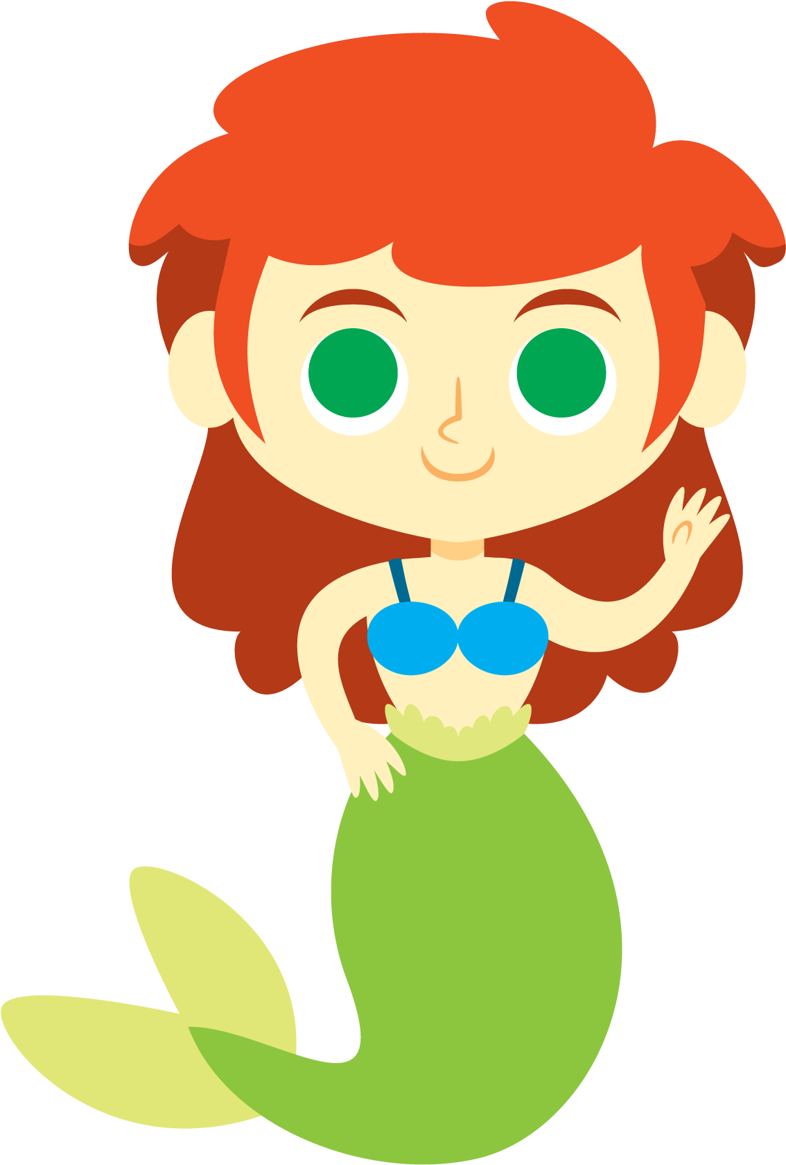 Download Mermaid Clip Art - Clipart Cartoon Mermaid PNG Image with No ...