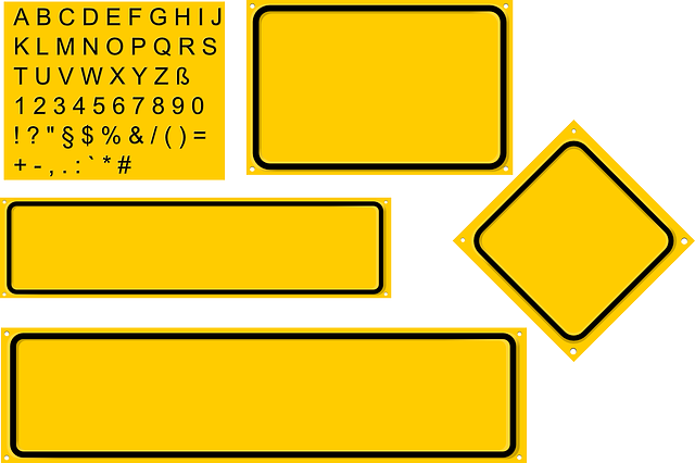 Download Sign, Set, Yellow, Diamond, Builder, Rectangles - Yellow ...