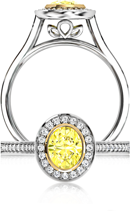 Download Fancy Yellow Diamond - Ring PNG Image with No Background ...