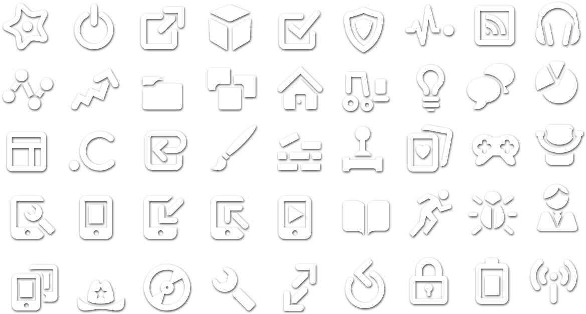 Download White Technology Icon - Icons White PNG Image with No ...