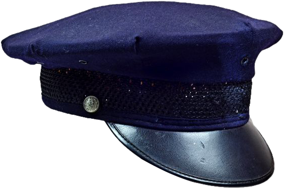 Fun Vintage Cop Hat In Dark Blue - Police Hat Transparent Background ...