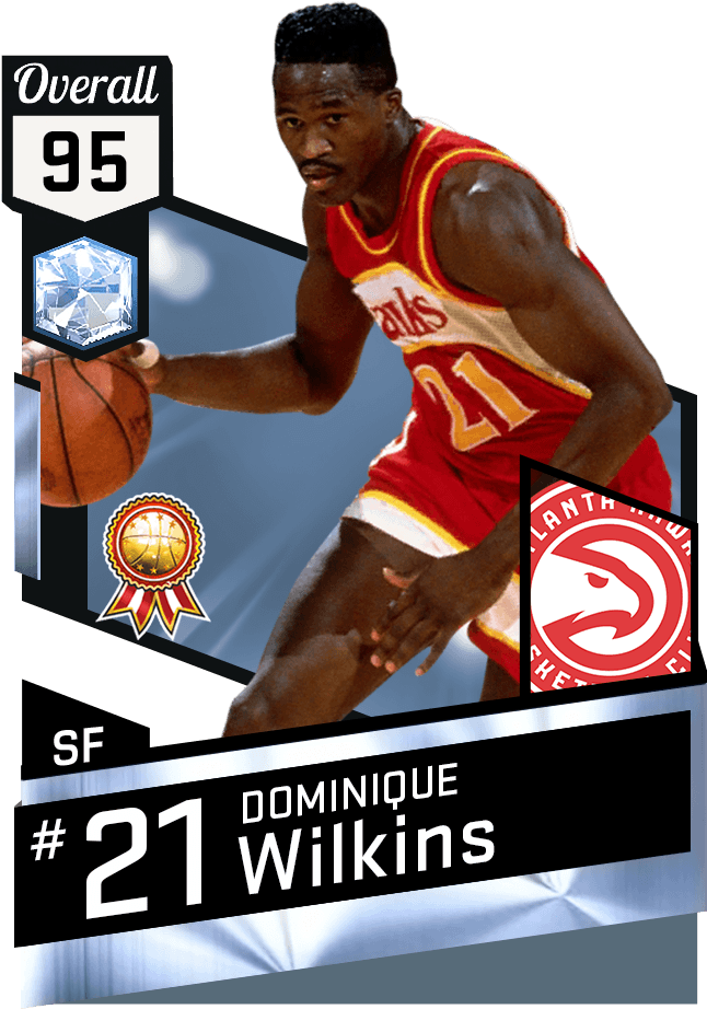 Download New Cards - Dominique Wilkins Nba 2k17 PNG Image with No ...