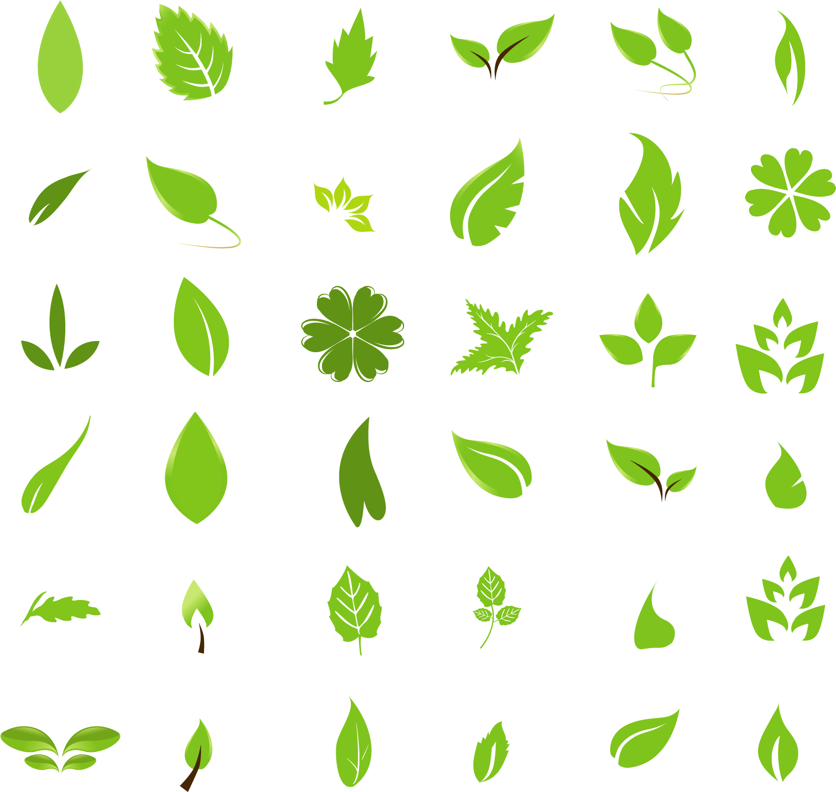 Download Free Vector Leaves PNG Image with No Background - PNGkey.com