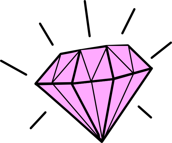 Download Pink Diamond Clip Art - Shiny Clipart PNG Image with No ...