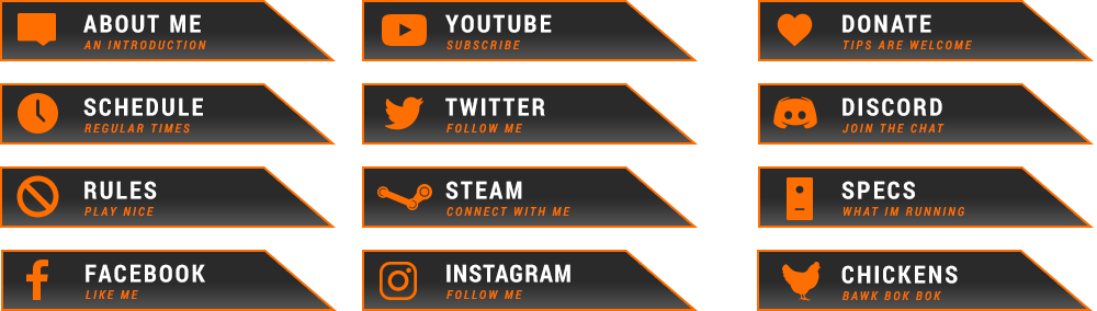 Free Twitch Overlay Counter Strike Panels - Twitch Panels Transparent ...
