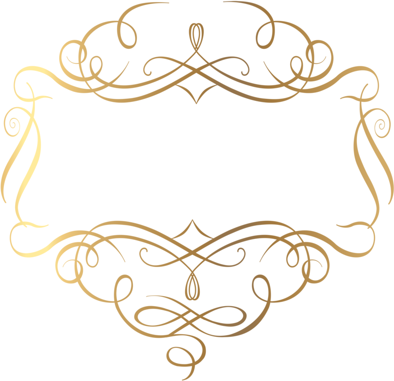Download Clipart Black And White Download Gold Decoration Png - Gold ...