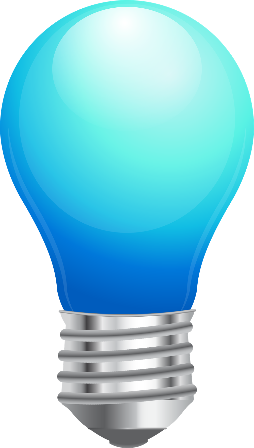 Light Blue Clipart Uses Light - Light Blue Light Bulb - Free ...