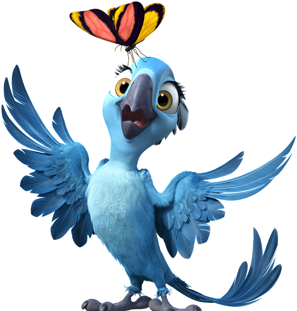 Download This Graphics Is Butterfly And Bird Cartoon Transparent - Rio ...