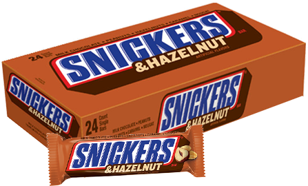 Snickers & Hazelnut Candy Bar - Snickers Hazelnut - Free Transparent ...