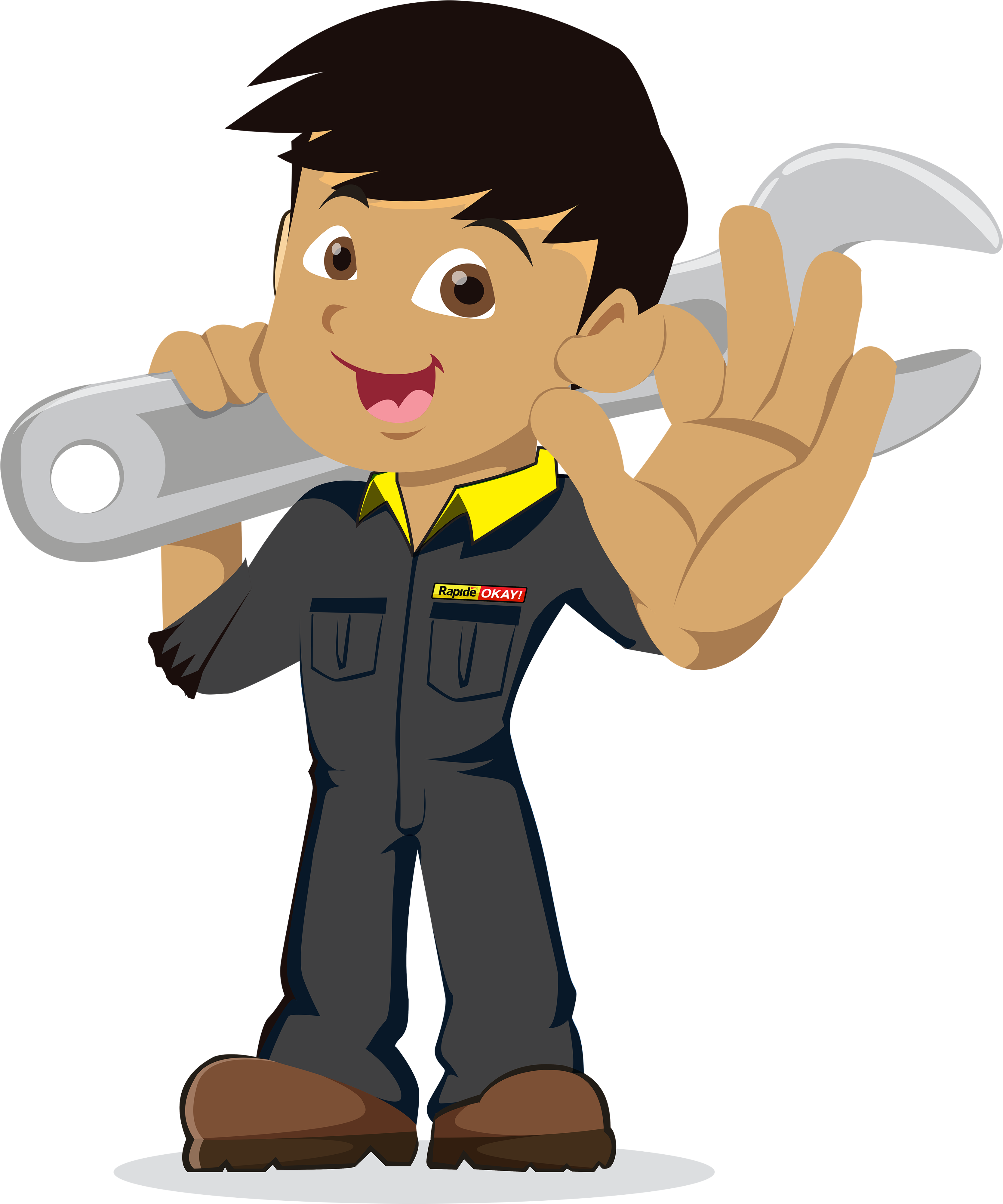 Download Mechanic - Cartoon PNG Image with No Background - PNGkey.com