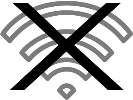 No Wifi Or Bluetooth Signal - Not Connect Icon - Free Transparent PNG ...