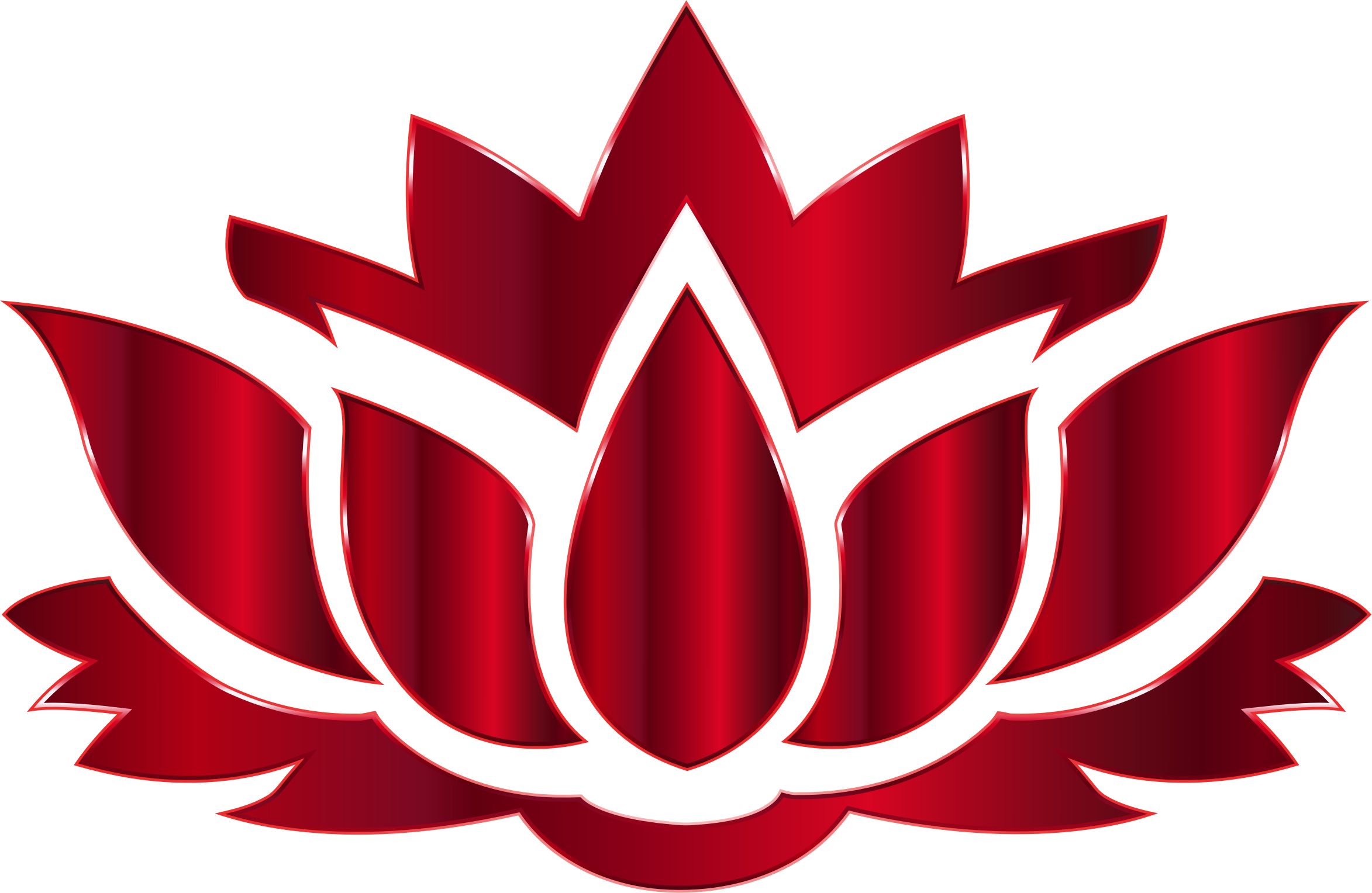 Red Lotus Flower Drawing