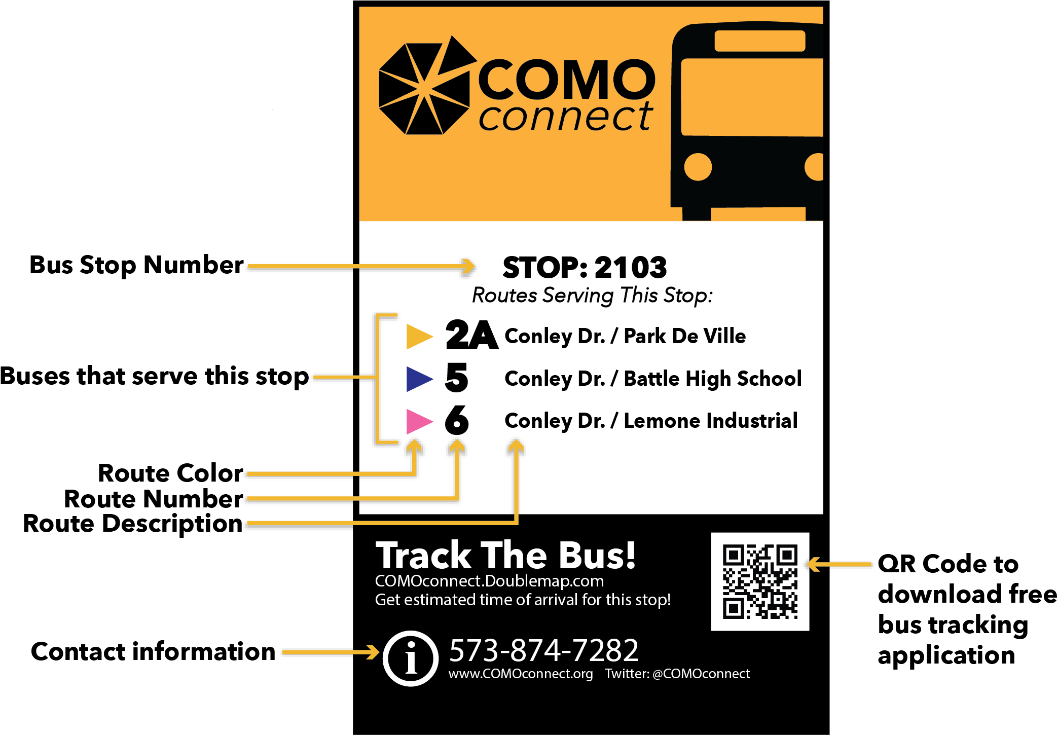 Bus Stop Signs - Como Connect - Free Transparent PNG Download - PNGkey