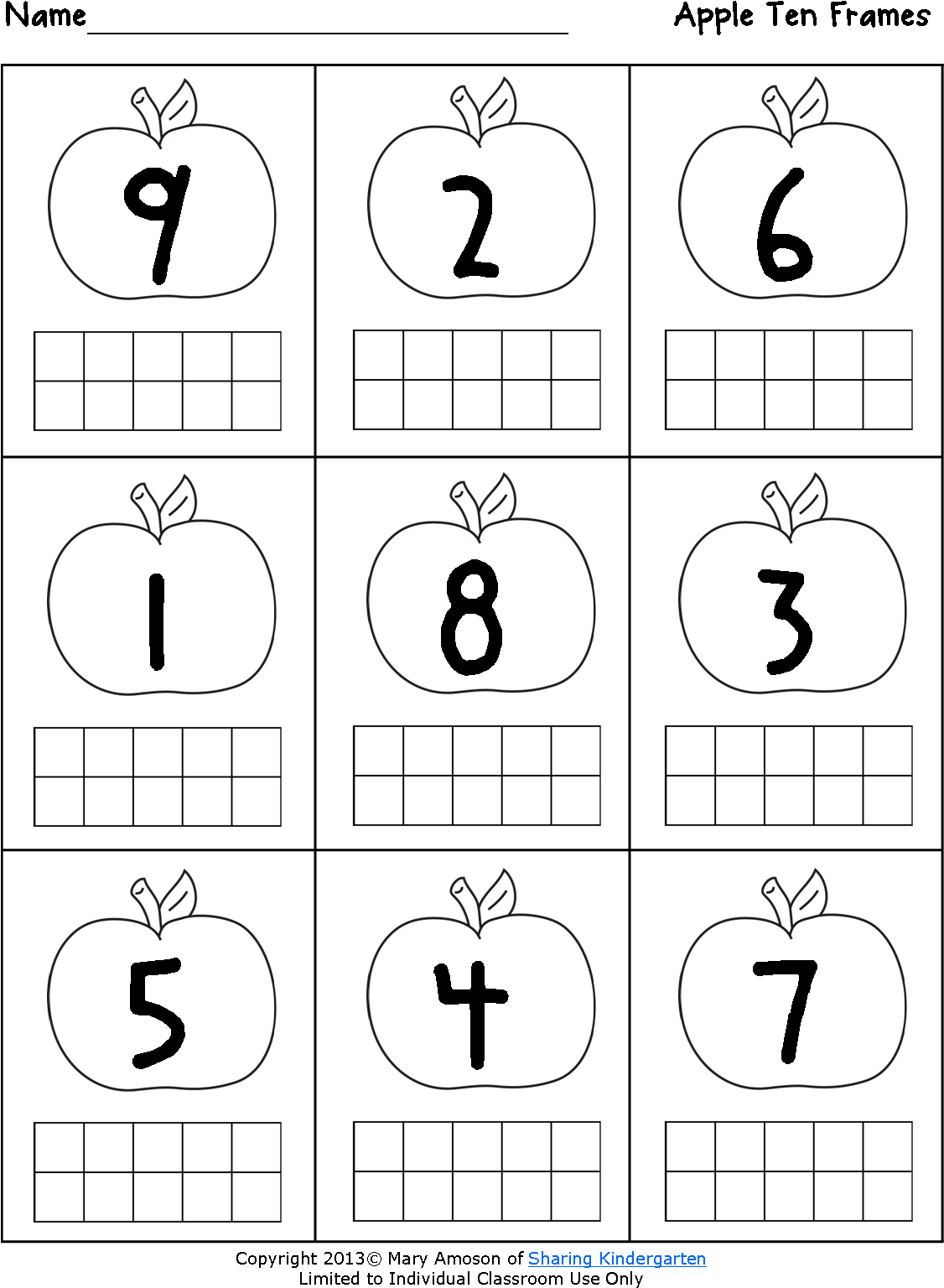 A Is For Apple - Apple Ten Frames - Free Transparent PNG Download - PNGkey