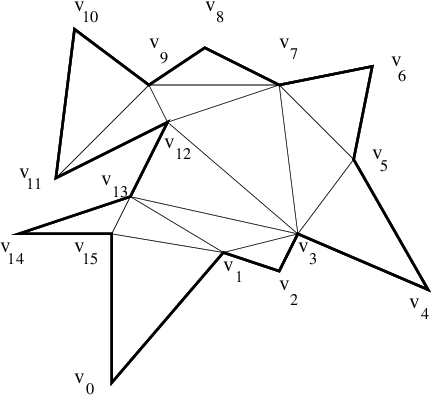 Download A Triangulated Simple Polygon - Triangle PNG Image with No ...