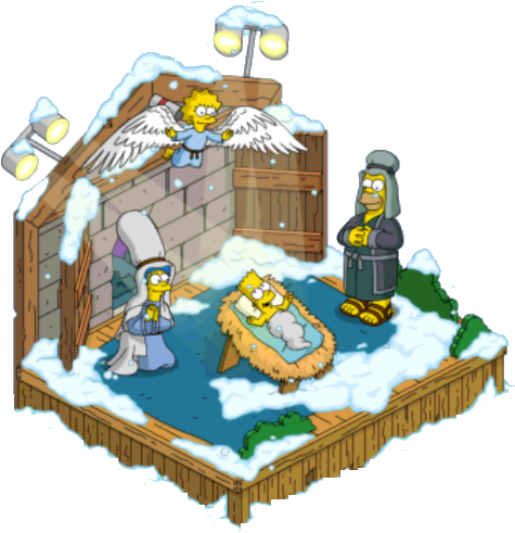 Nativity - Simpsons Nativity Scene - Free Transparent PNG Download - PNGkey