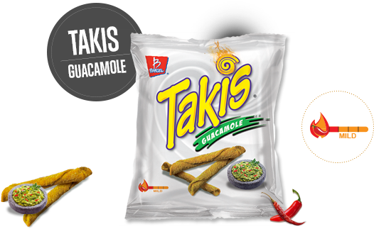 Download Takis Tortilla Chips, Guacamole, Mild - 4 Oz PNG Image with No ...