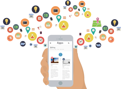 Download Apps - Mobile Application Graphic PNG Image with No Background ...