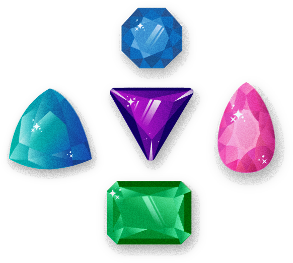 Download Gems PNG Image with No Background - PNGkey.com