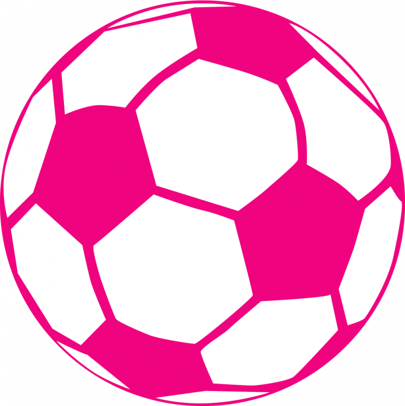 Download Free Pink Soccer Ball Clipart Image 9779, Pink Soccer - Red ...