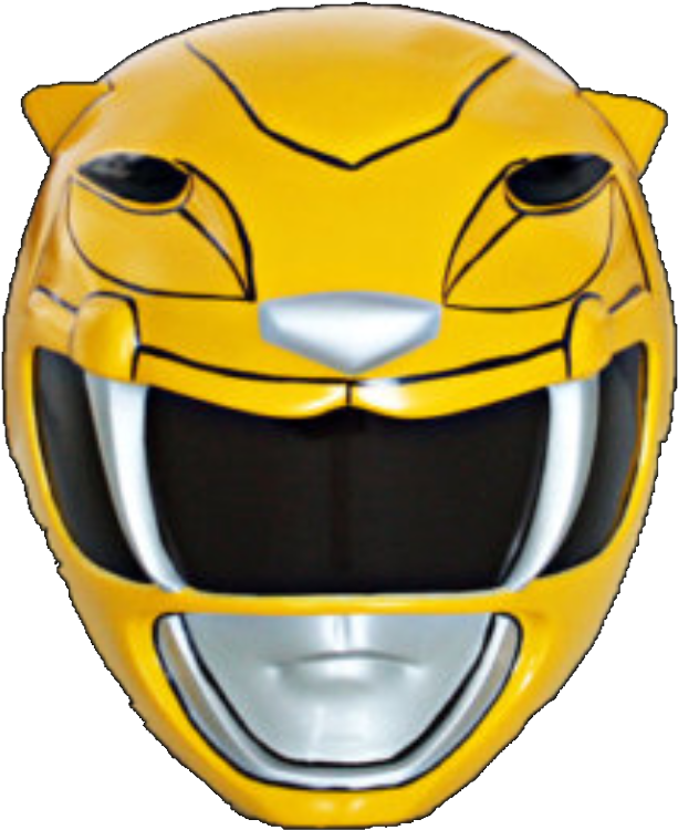 Download Mighty Morphin Yellow Ranger Helmet PNG Image with No ...