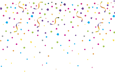 Colorful Confetti Isolated On Transparent Background - Transparent ...