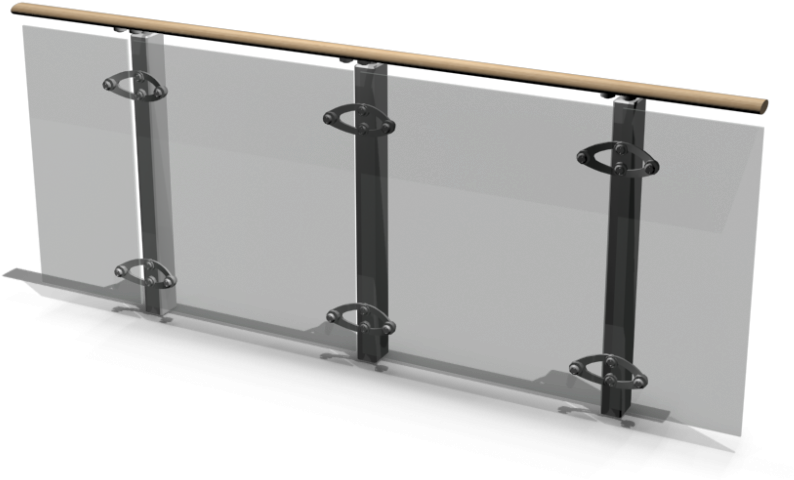 Railing - Transparent Glass Railing Png - Free Transparent PNG Download ...