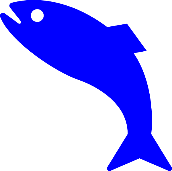 Download Blue Fish Clip Art At Clker - Fish Blue Clip Art PNG Image ...